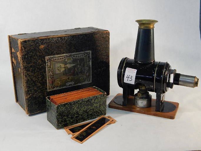Antique German E.p. Magic Lantern Projector