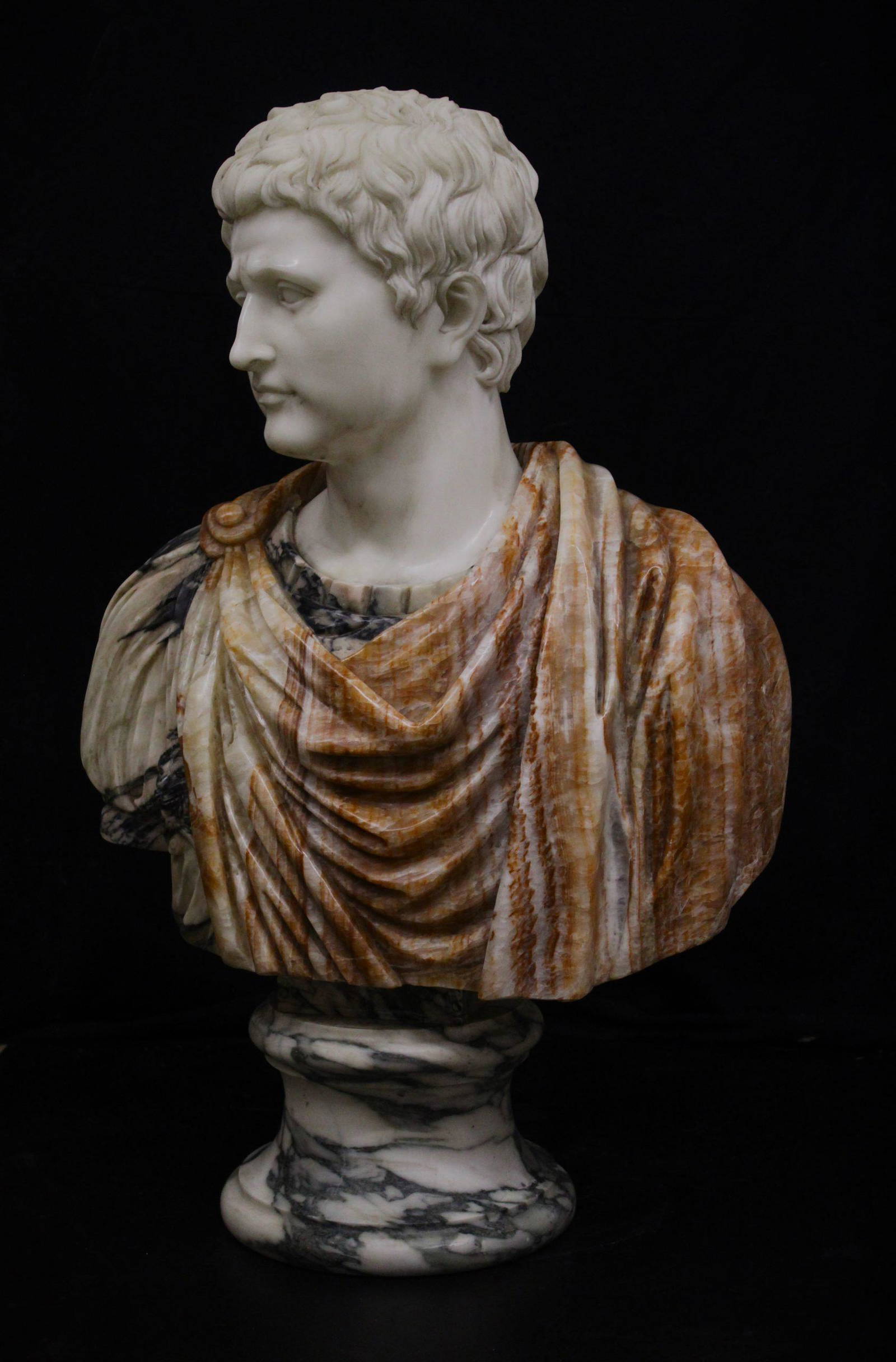 Busto Di Imperatore In Marmi Policromi Auction