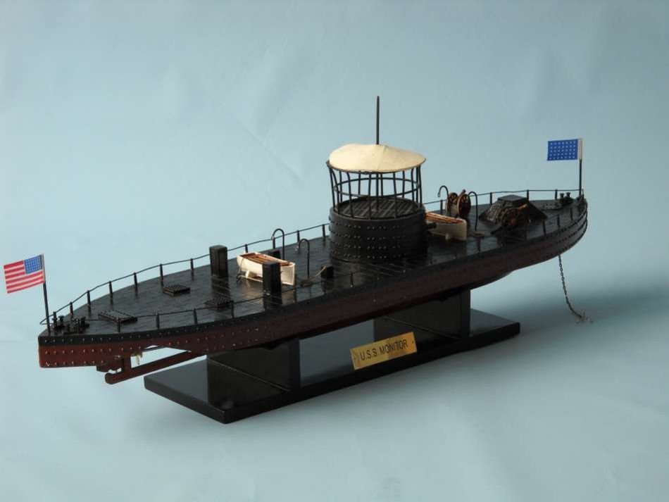 USS Monitor Civil War Model Ship