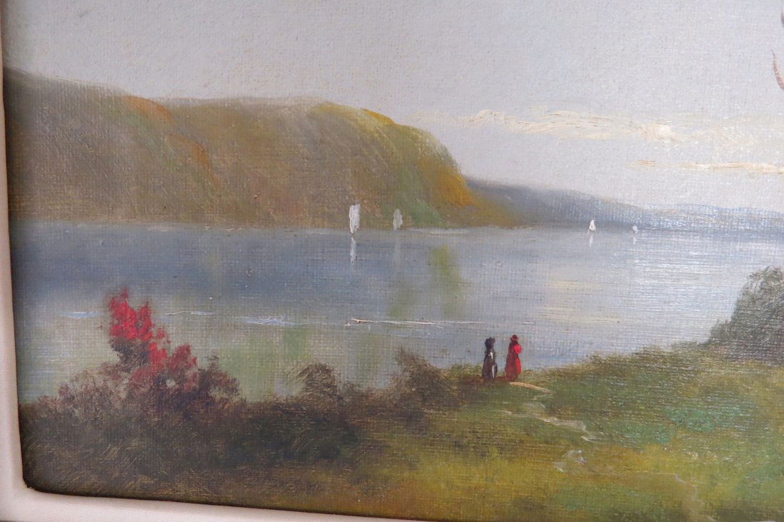 Lemuel Wiles (American, 1826-1905) On the Hudson.