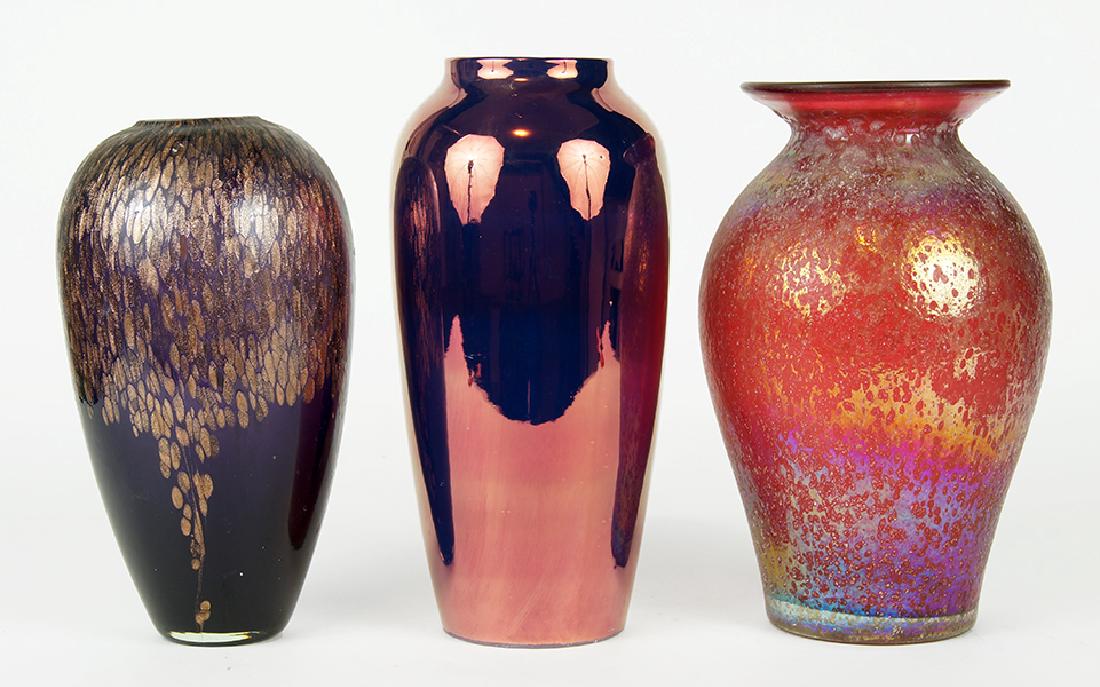 A Silvestri Glass Vase.