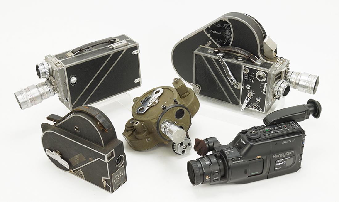 Group Of Kodak Cine Movie Cameras.