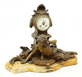 Francois Moreau Cast French Clock