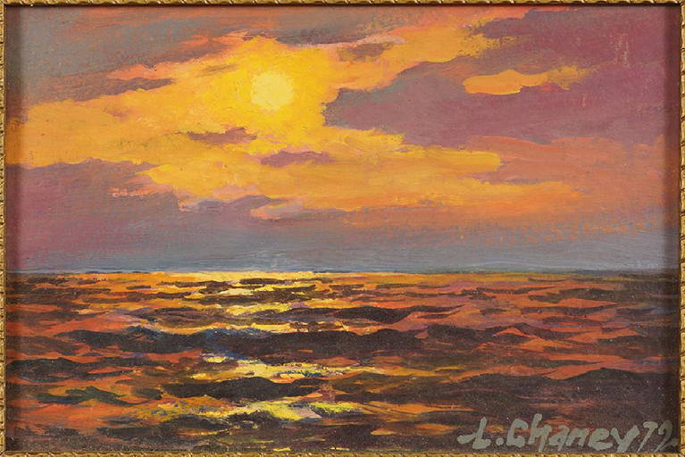 Lester Chaney (american, 1907 1998) Sunset.