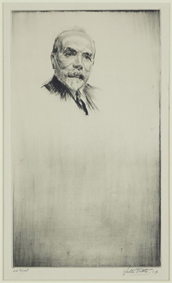 Walter Tittle (american, 1883 1966) Portrait Of Bernard