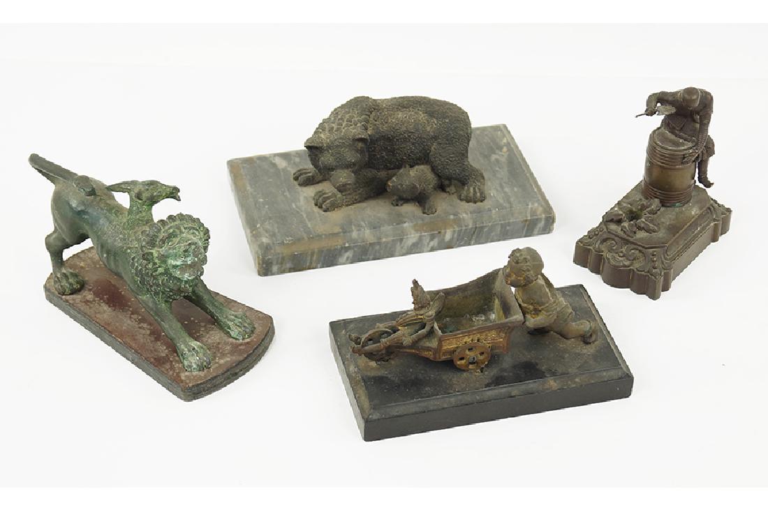 A Japanese Bronze Inkwell.