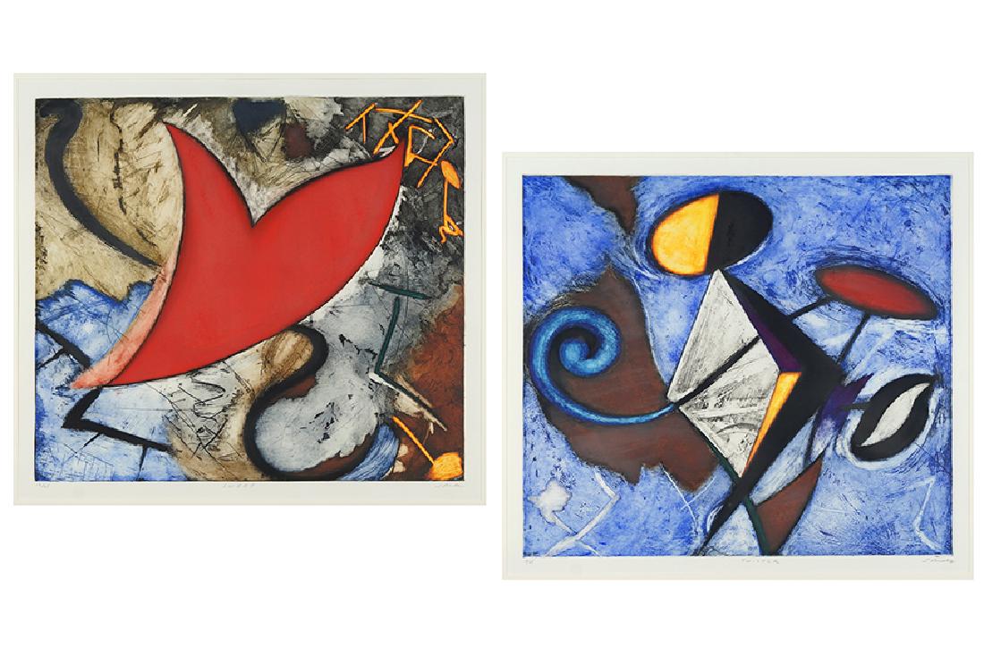 Scott Reeds (american, 20th Century) Two Works.