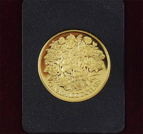 1977 Canadian One Hundred Dollar Gold Proof Coin.