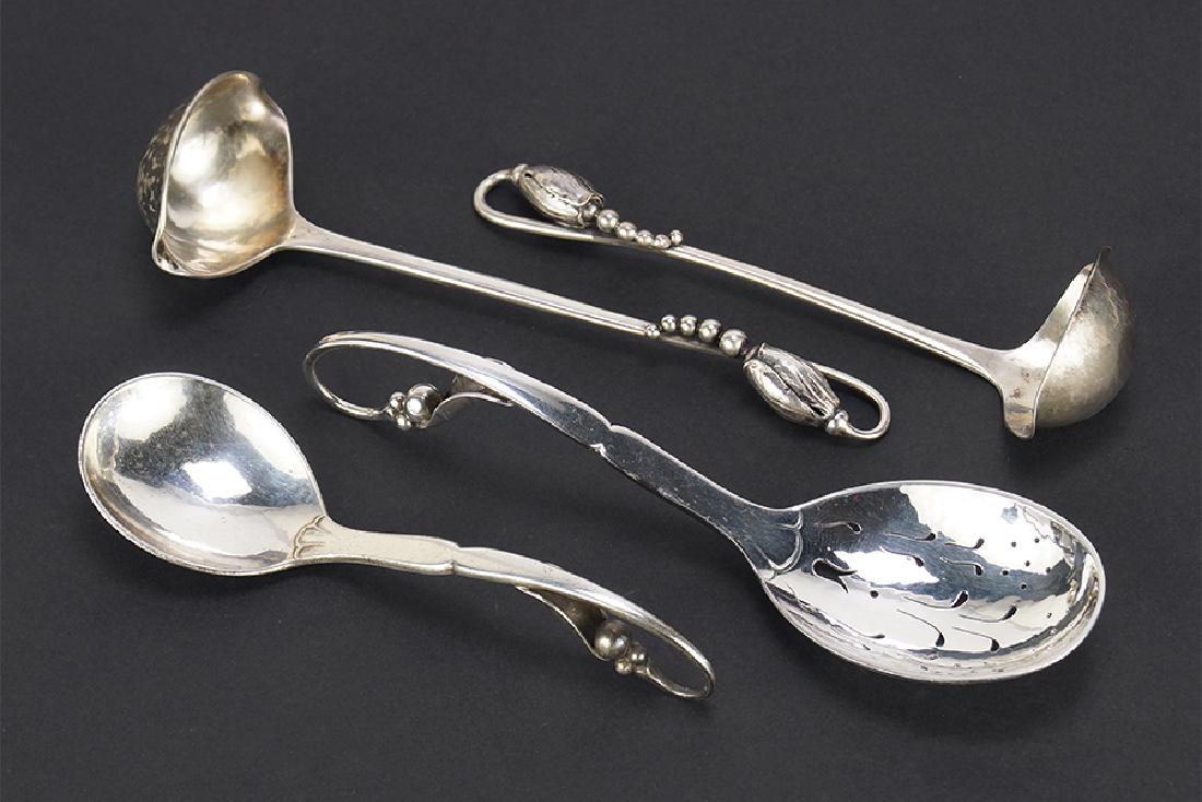 A Pair Of Georg Jensen Sterling Silver Sauce Ladles.
