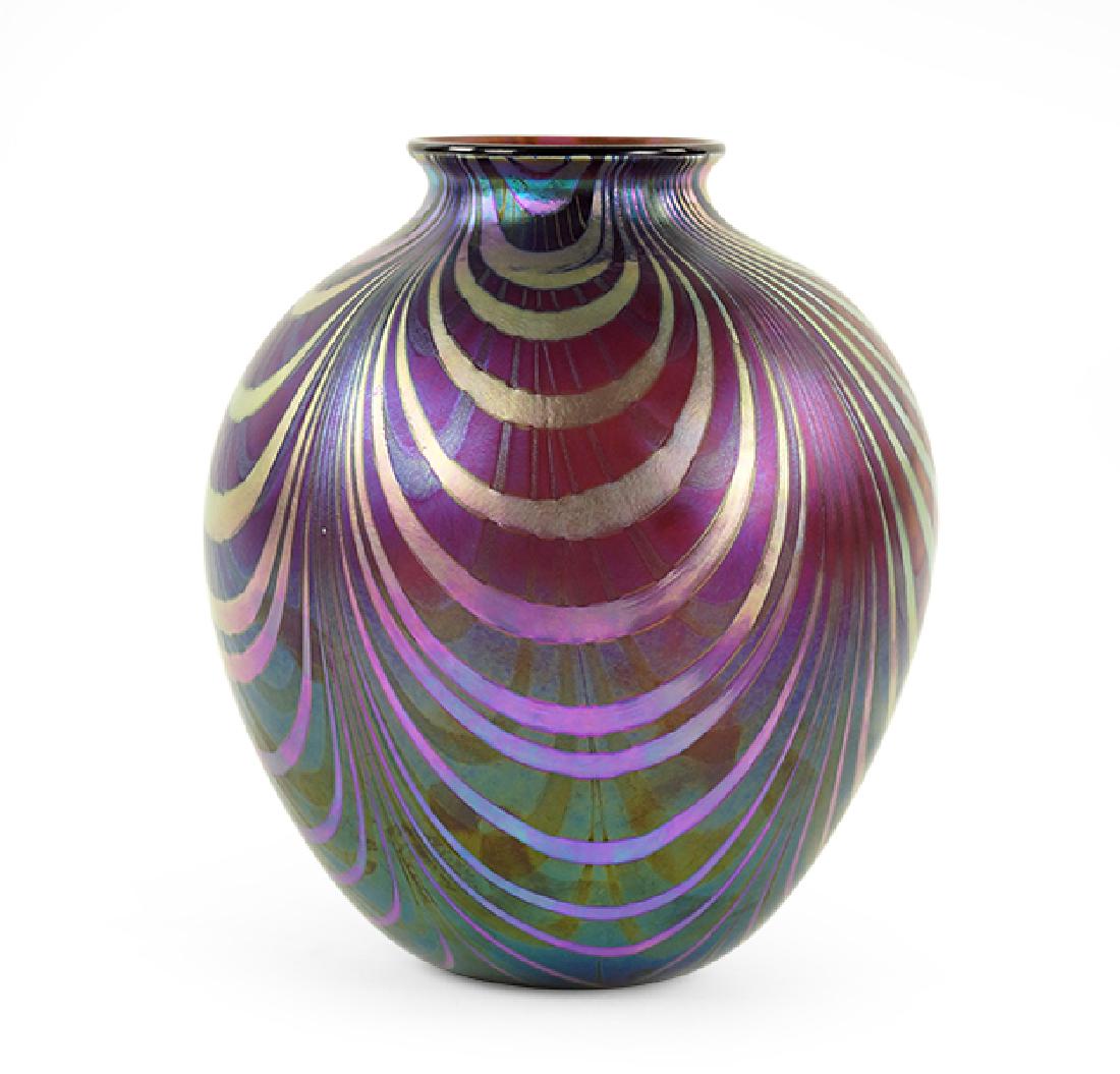 A Charles Lotton Glass Vase.