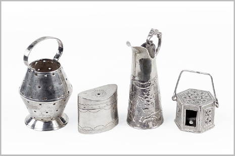 Four Dutch Silver Miniatures