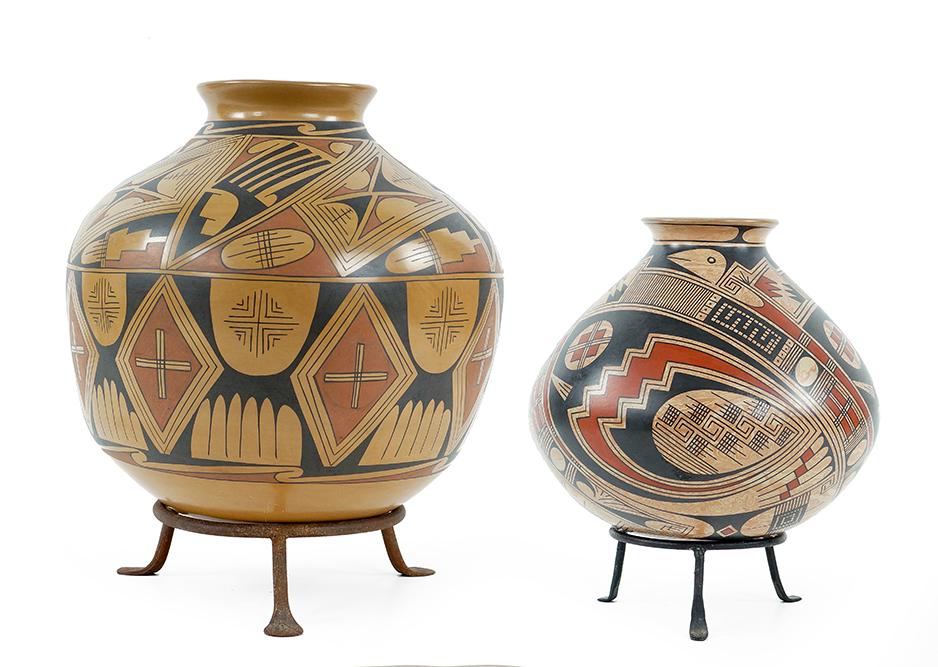 Two Native American, Pottery Vessels.