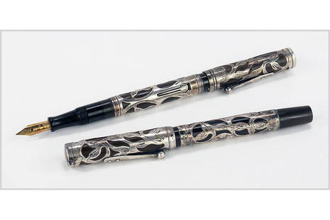 Rare Waterman #402 Sterling "snail" Pen