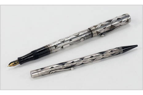 Rare Waterman #402 Sterling "snail" Pen