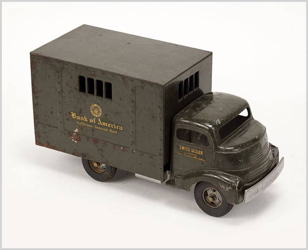 Smith Miller Smitty Toy Bank Of America Armored Truck.