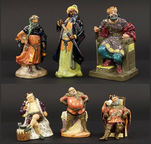 For Auction A Collection Of Six Royal Doulton Figures 2342017 On