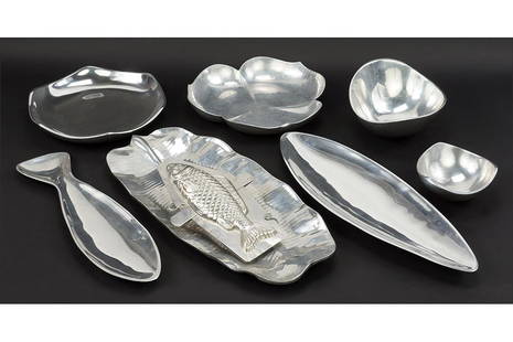Bruce Cox Aluminum Fish Form Serving Platter