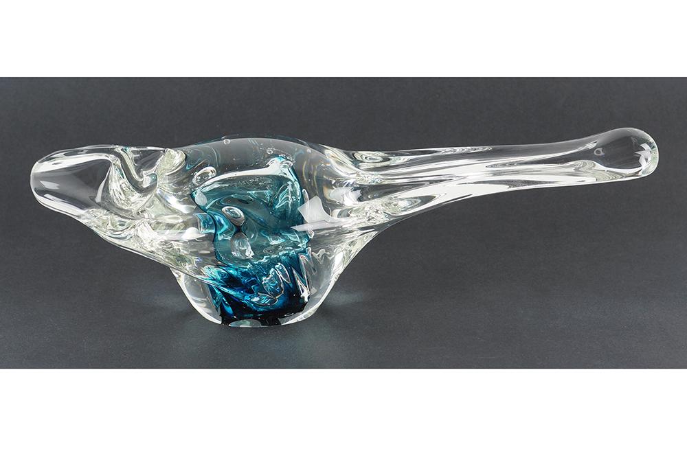 A Rollin Karg Glass Sculpture.