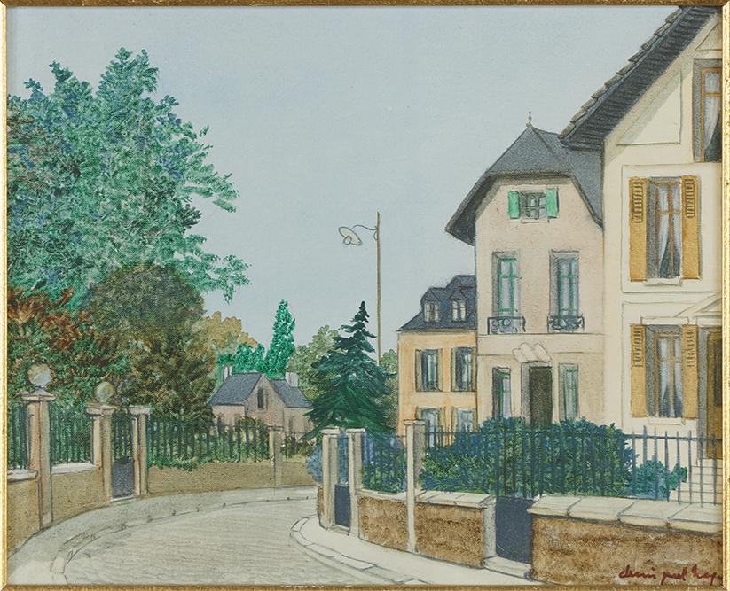 Denis Paul Noyer (french, B. 1940) Village Street.