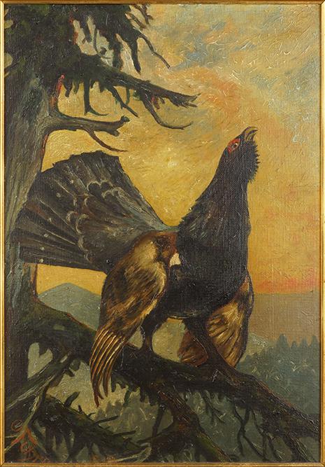For Auction O Fuhrn American 19th 20th Century Wild Turkey