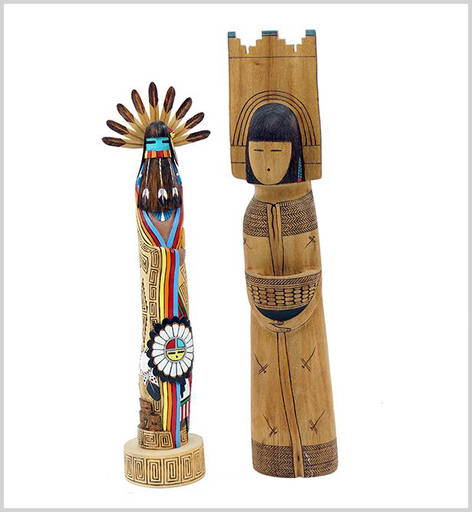 Two Native American Kachina Dolls Apr 21 2020 Susanins Auctions