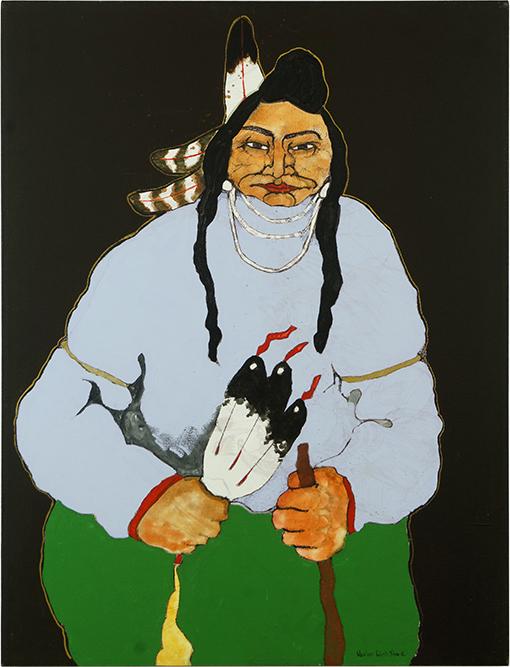 For Auction: Kevin Red Star (American, B. 1943) Crow Indian Elder ...