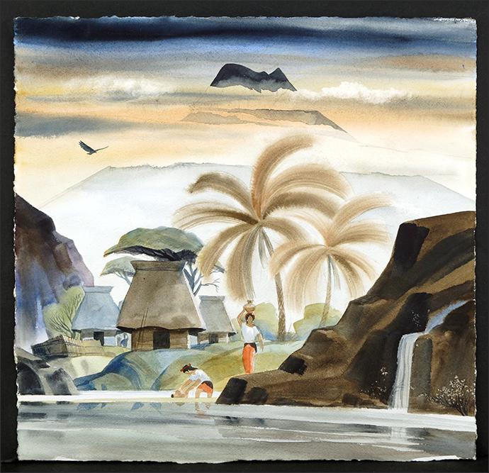 33080: Dale Nichols (american, 1904 1995) Man Of Sololá And Woman Of ...