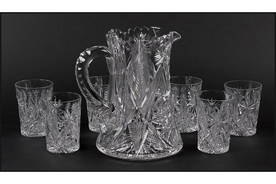 LIBBEY CUT GLASS PITCHER - Oct 22, 2015 | Richard Opfer Auctioneering ...