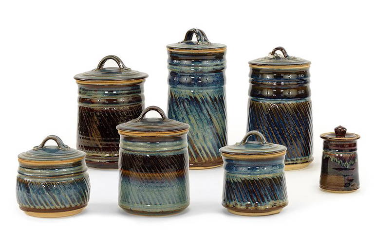 Dominic Mosca (American, Contemporary) A Canister Set. - Oct 06, 2020 ...