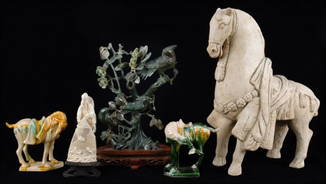 THREE DOMINIC MAYAC CARVED BONE BIRD FIGURAL GROUPS. - Feb 22, 2014 ...