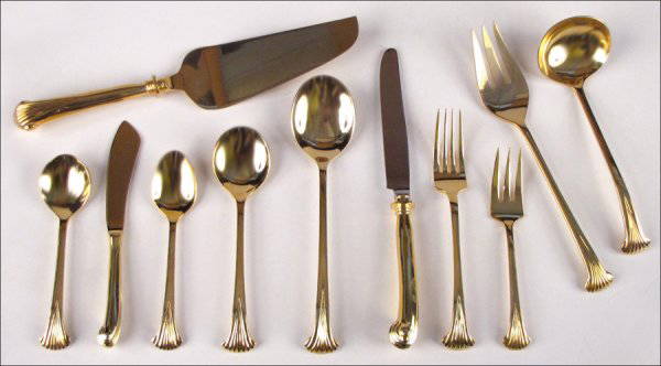 Towle Flatware In The Churchill Pattern.