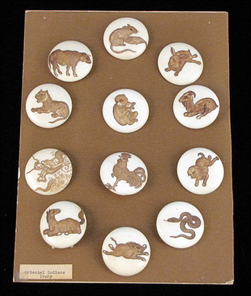 793016: SET OF TWELVE JAPANESE CARVED IVORY BUTTONS DEP - Dec 05, 2009 ...