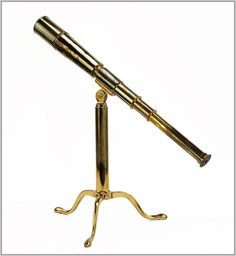 A Brass Table Top Telescope.