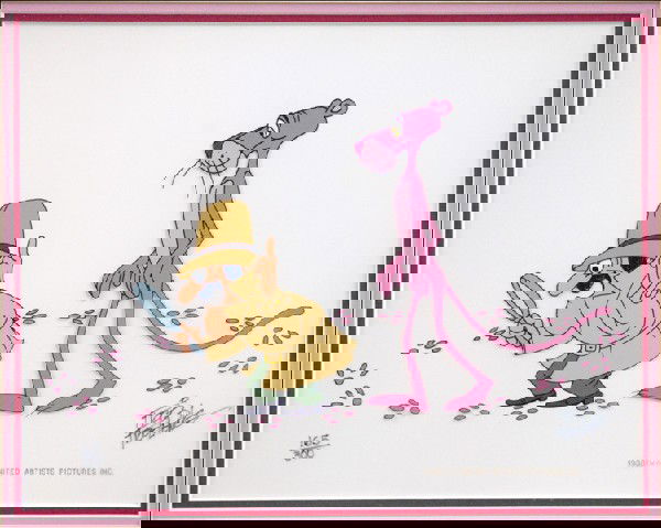 876005: PINK PANTHER ANIMATION CEL INSPECTOR CLOUSEAU
