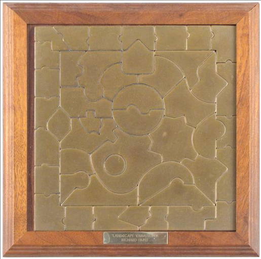Richard Hunt Landscape Variations Bronze Puzzle