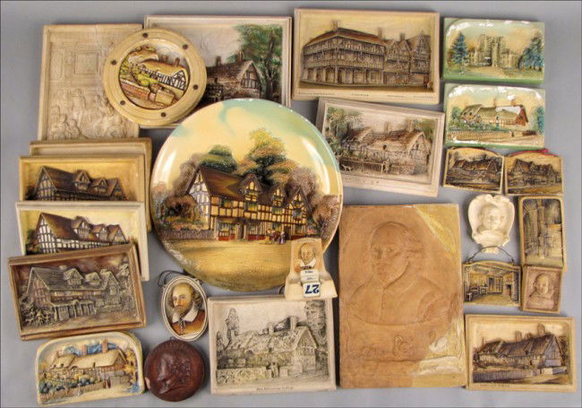 938075: COLLECTION OF OSBORNE IVOREX PLAQUES.