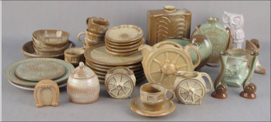 Collection Of Frankoma Pottery.