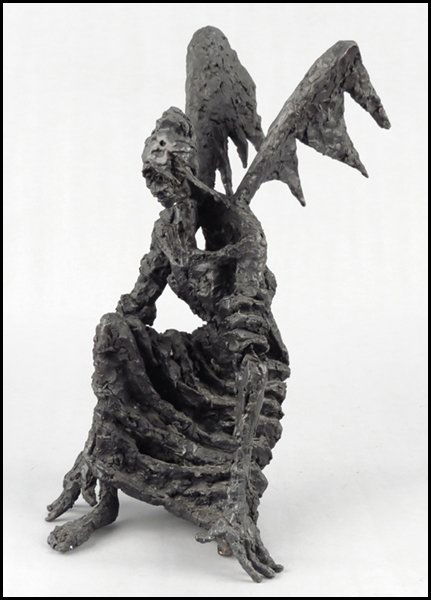 1106082: MARY HECHT (20TH CENTURY) WINGED FIGURE.