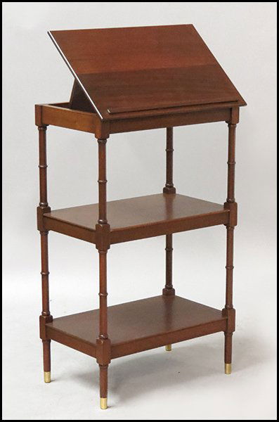 MAHOGANY DICTIONARY STAND.