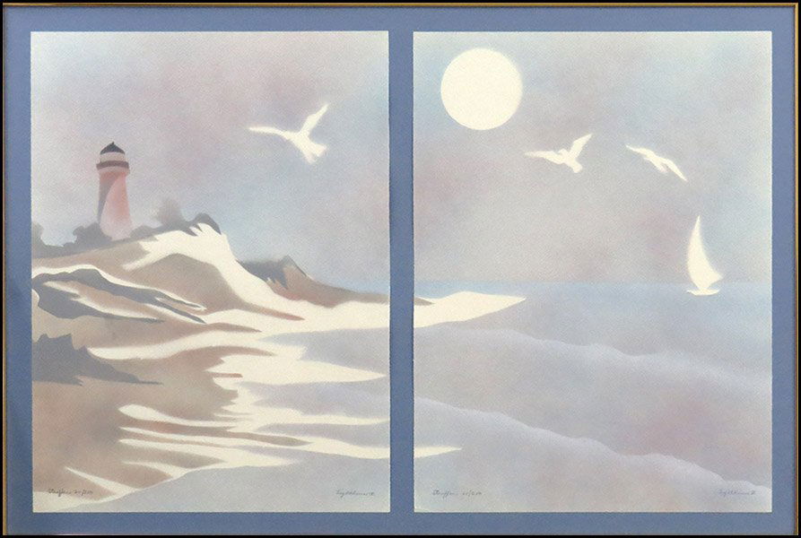 MEL STAUFFER (AMERICAN, 20TH CENTURY) LIGHTHOUSE DIPTYC - Apr 27, 2013 ...