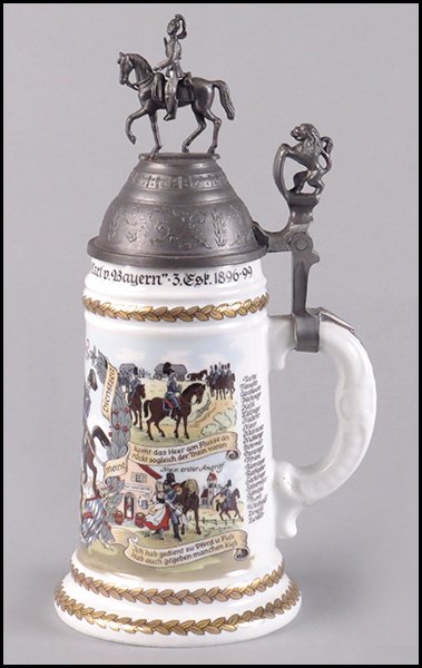 GERMAN PORCELAIN REGIMENTAL STEIN. - Sep 20, 2013 | Susanin's Auctions ...