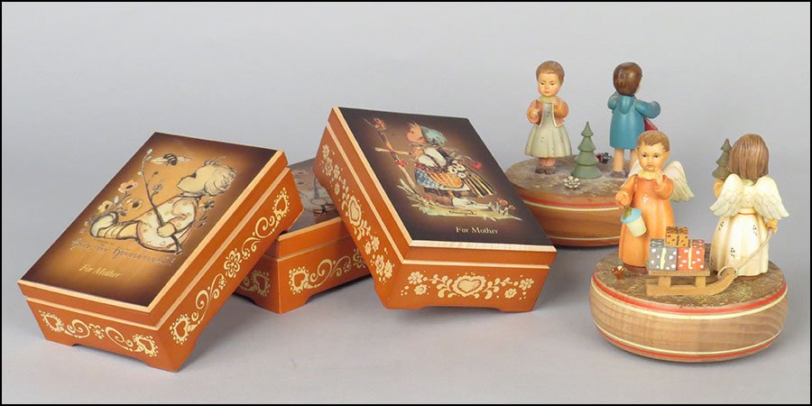 GROUP OF FIVE CARVED WOOD MUSIC AUTOMATONS AND BOXES. - Aug 20, 2014 ...