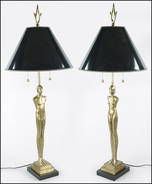 Pair of Tom Corbin Bronze Table Lamp Bases - Mar 05, 2016 | Ahlers ...