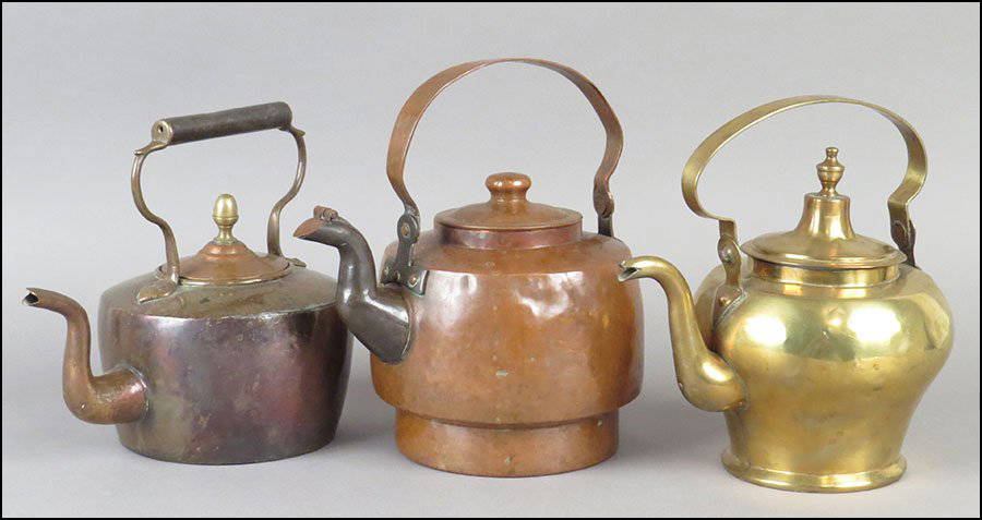 Three Continental Kettles.