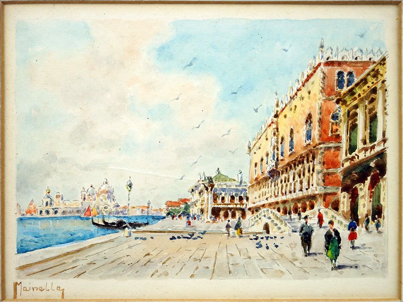CESARE MAINELLA (ITALIAN, 1885-1975) VENEZIA. - Mar 21, 2015 | Susanin ...