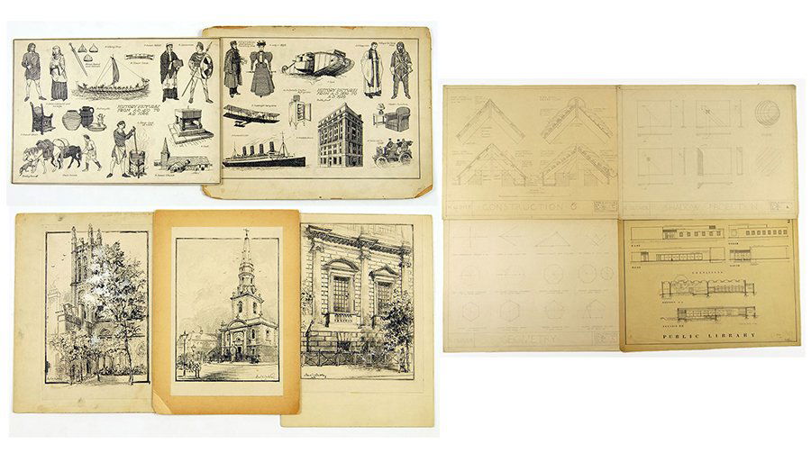 A Collection Of 20th Century Works On Paper.