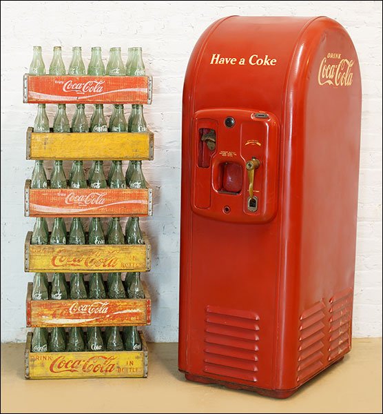 An F.L. Jacobs Coca-Cola Machine. - Apr 20, 2016 | Susanin's Auctions in IL