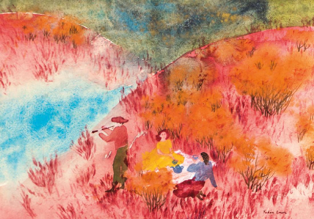 Emese Kudasz, born 1943 Hungary, Fuvolaszo, watercolor - Nov 18, 2017 ...