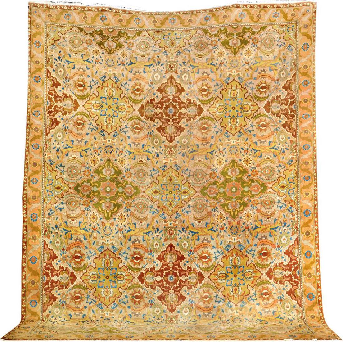 Fine Tabriz 'PETAG' Carpet (Safavid Polonaise Design)