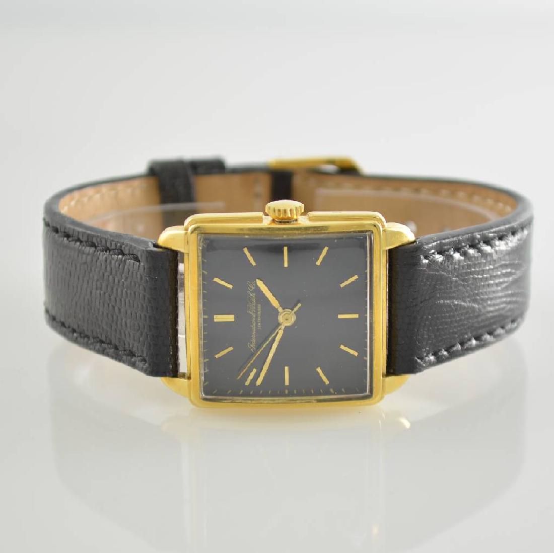 IWC square 18k yellow gold wristwatch